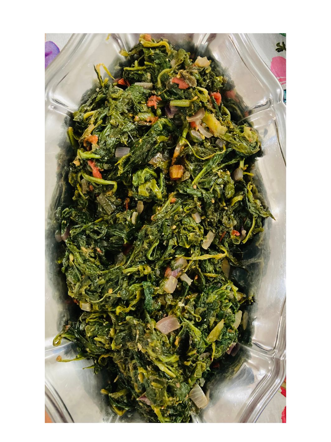 Le folong ou les épinards sautés - epicesducameroun